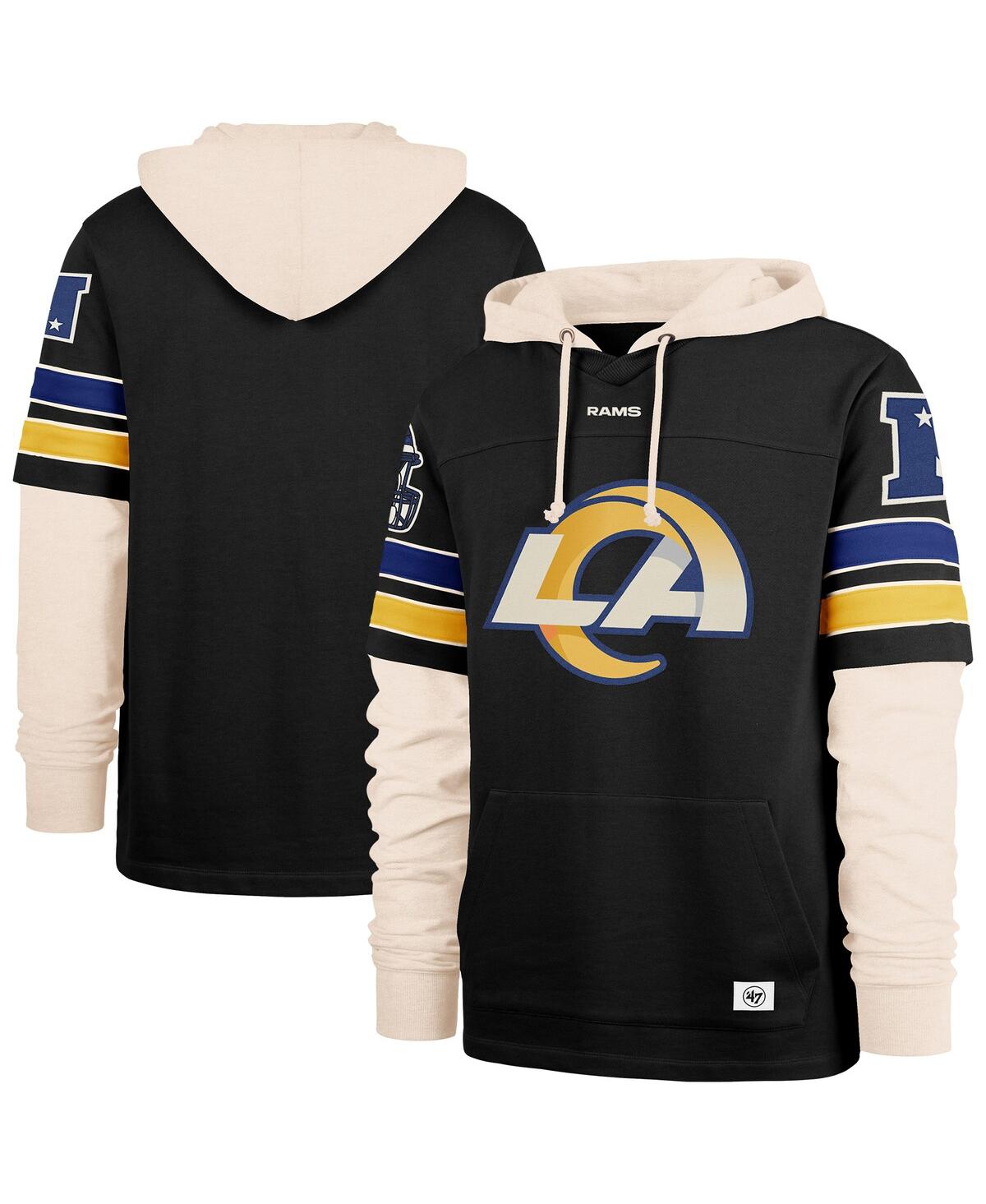 Click here for 47 Brand Mens Black Los Angeles Rams Split Zone Co... prices