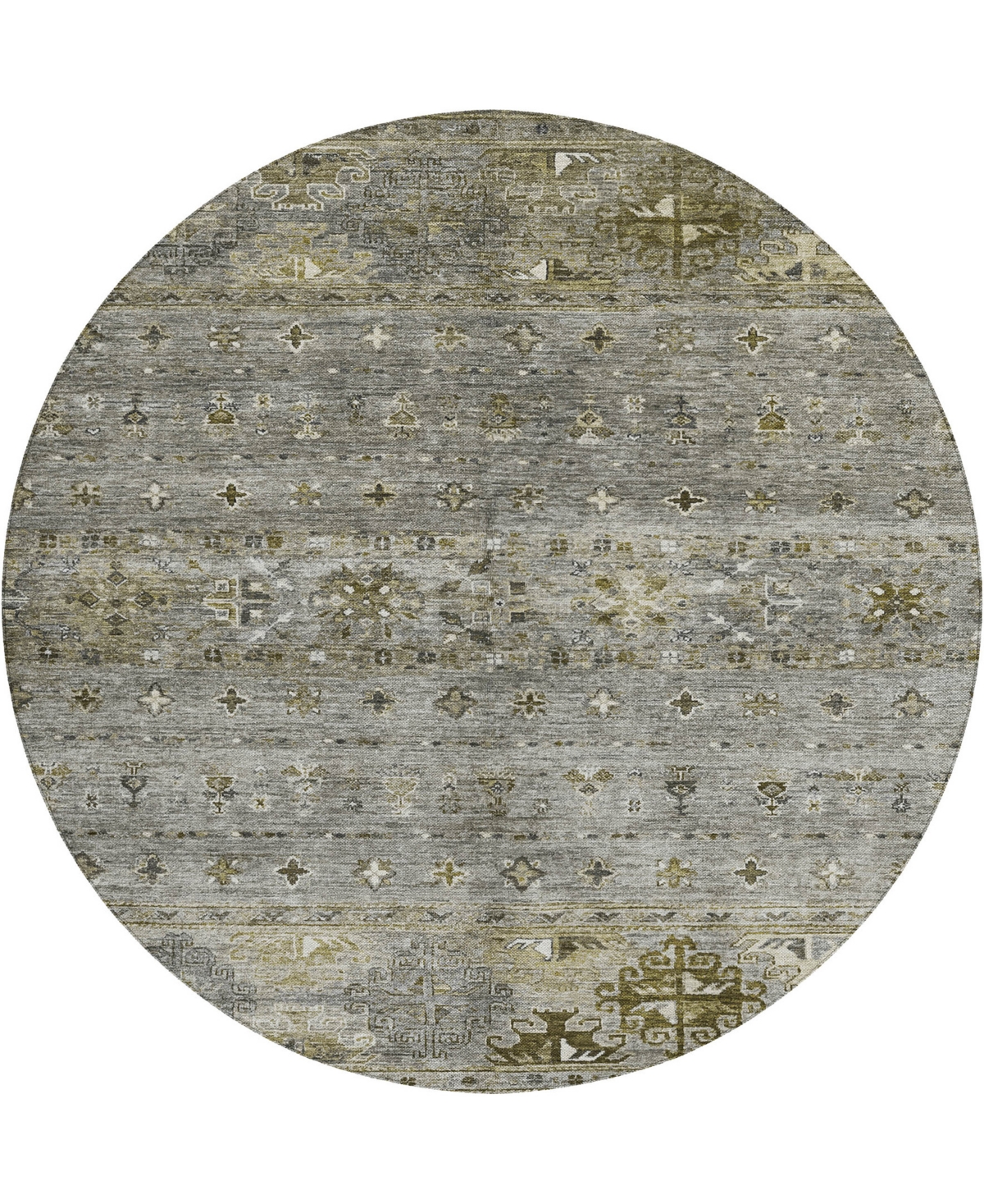 Click here for Dalyn Karaj KJ5 8x8 Round Area Rug - Charcoal prices