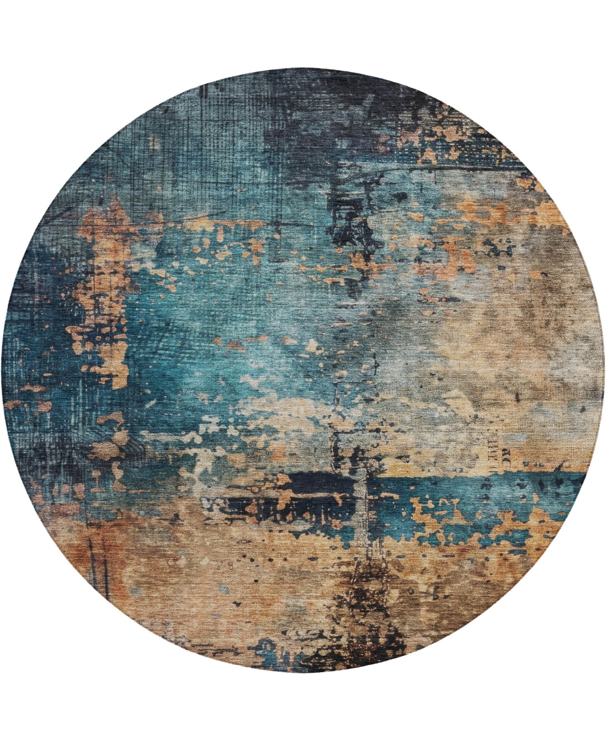 Click here for Dalyn Nouveau NV14 8x8 Round Area Rug - Aqua  Blue prices