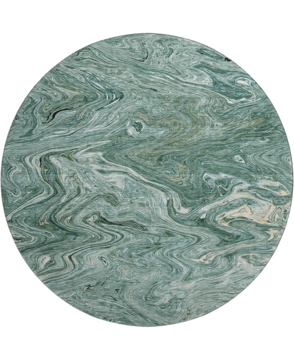 Click here for Dalyn Ravenna RN8 8x8 Round Area Rug - Teal prices