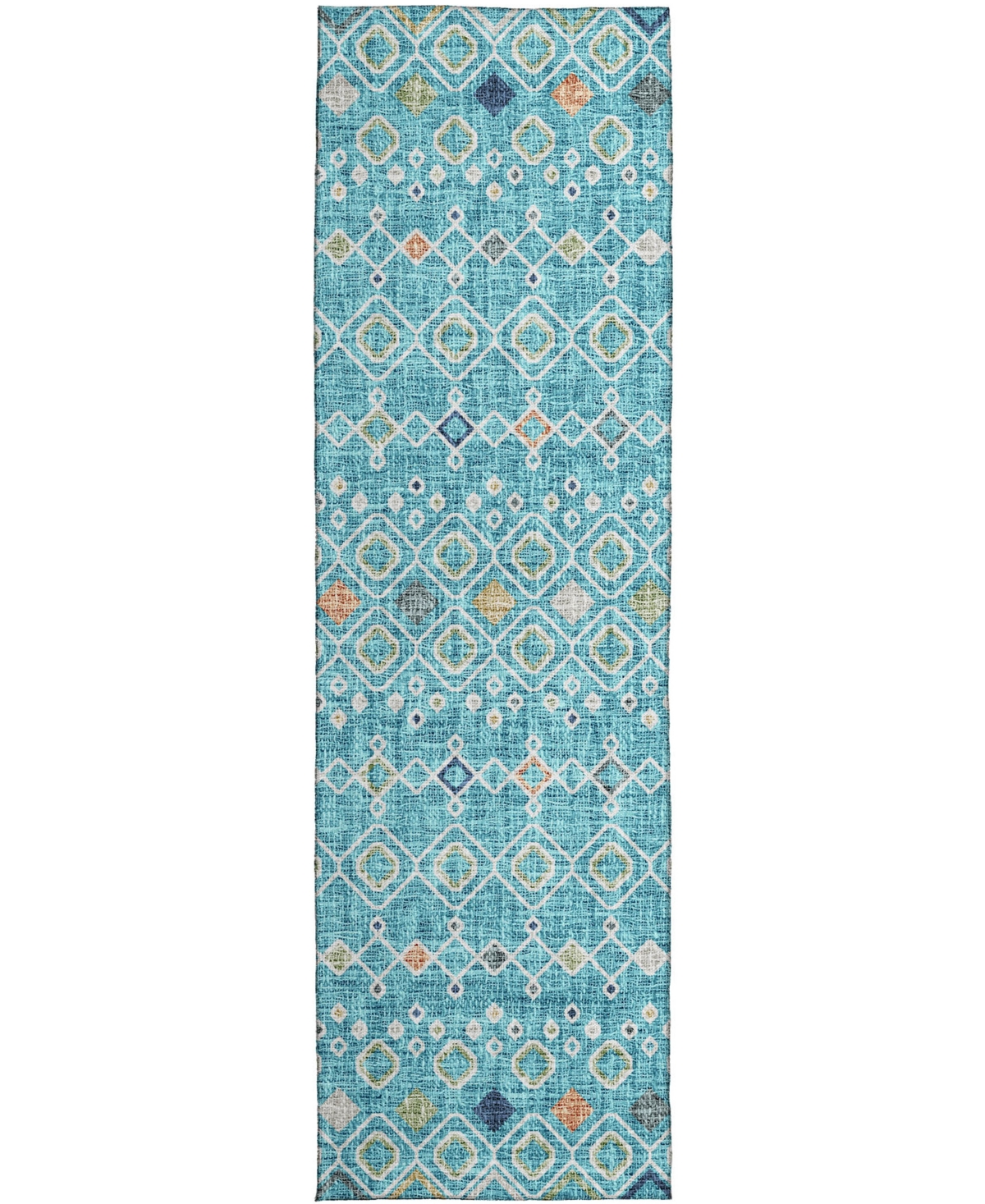 Click here for Dalyn Portico PO4 23x76 Runner Area Rug - Aqua prices