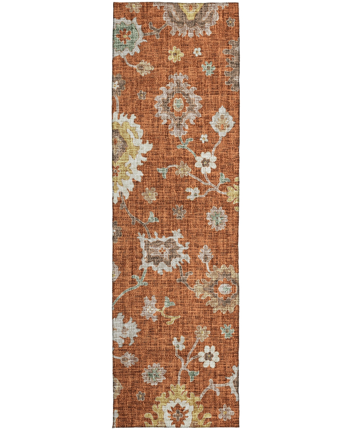 Click here for Dalyn Portico PO6 23x76 Runner Area Rug - Orange prices