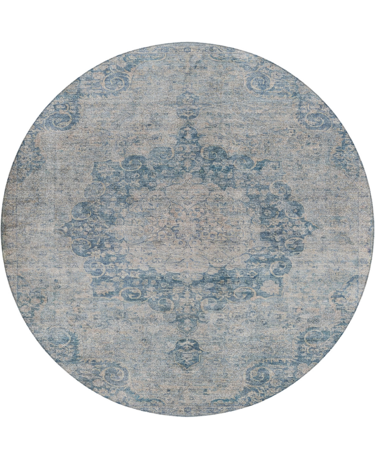 Click here for Dalyn Tabrook TB5 8x8 Round Area Rug - Blue prices