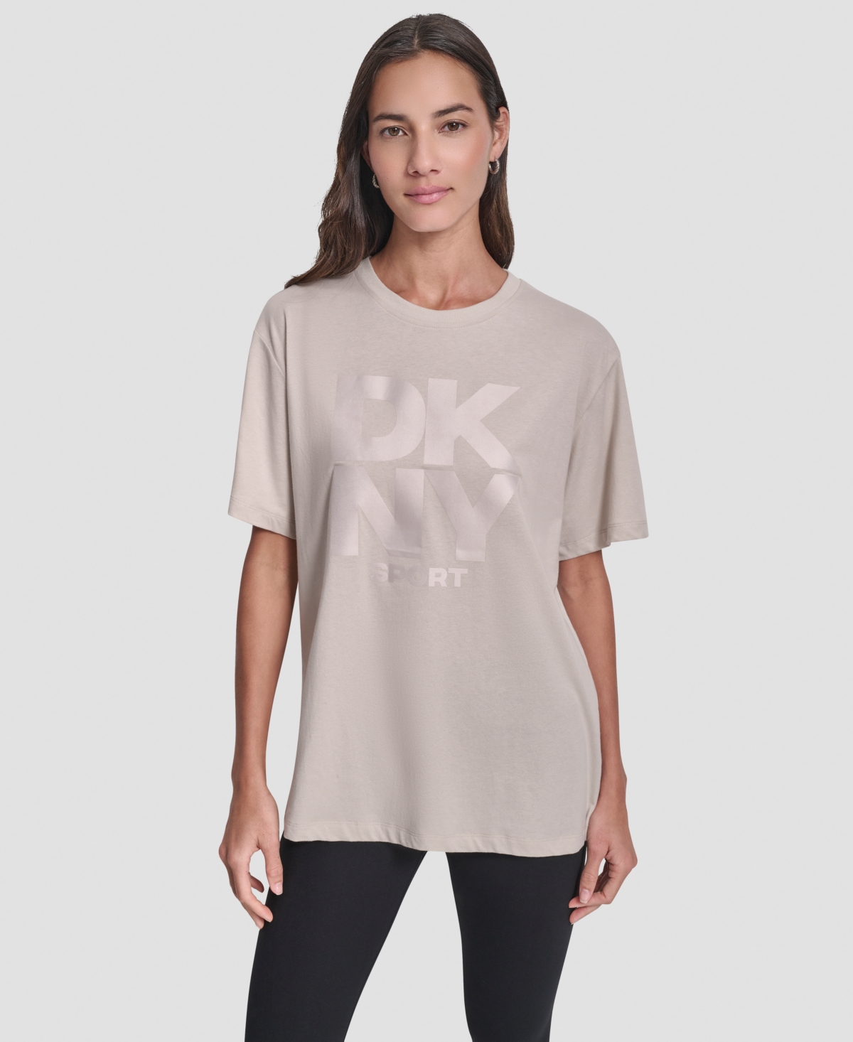 Click here for Dkny Womens Oversized Short Sleeve Tunic T-Shirt -... prices