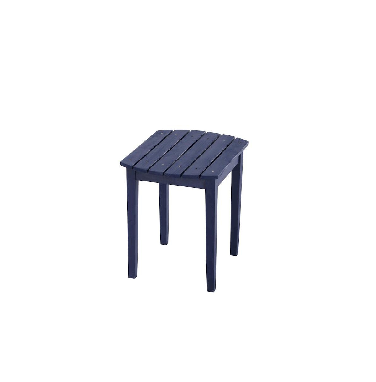 Click here for Jiallo Navy Blue Solid Wood Side Table - Navy blue prices