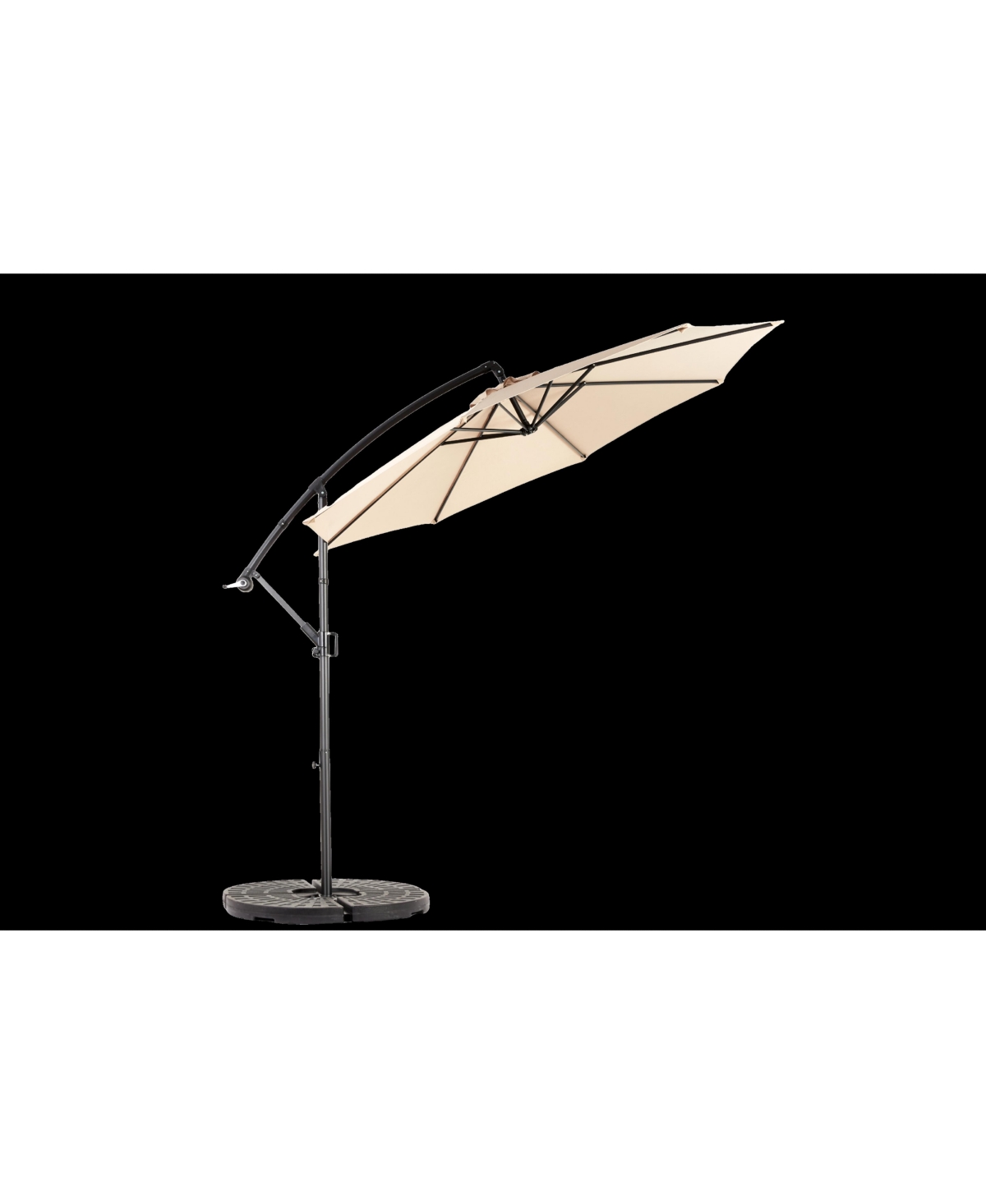 Click here for Flynama 10 Ft Khaki Offset Patio Umbrella with Til... prices
