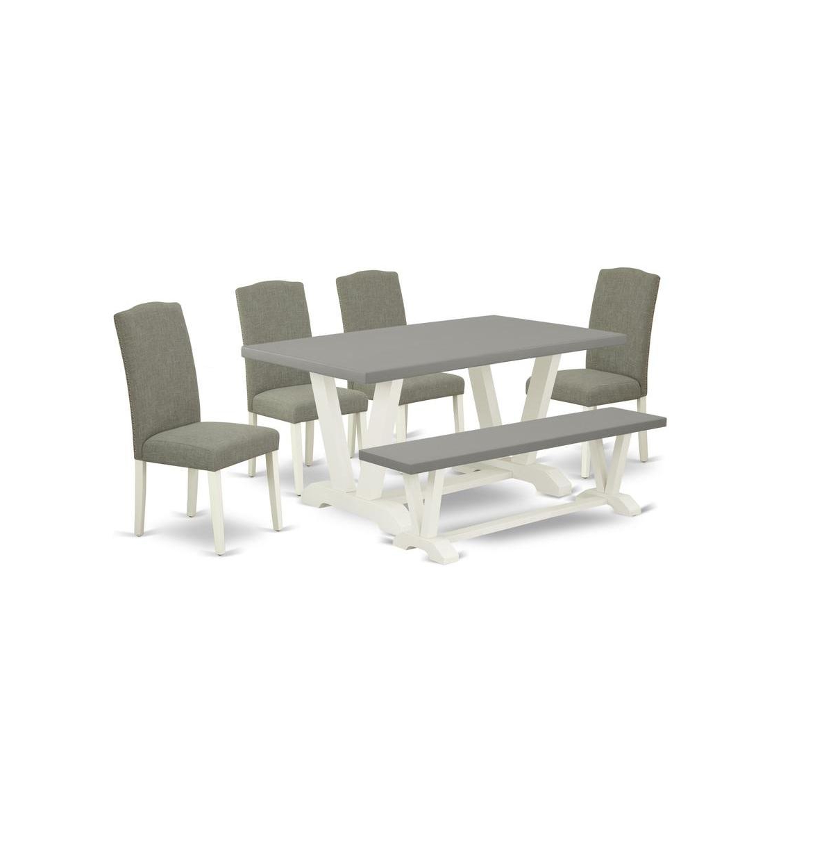 Click here for East West Furniture 6-Piece Gorgeous Dining Room S... prices