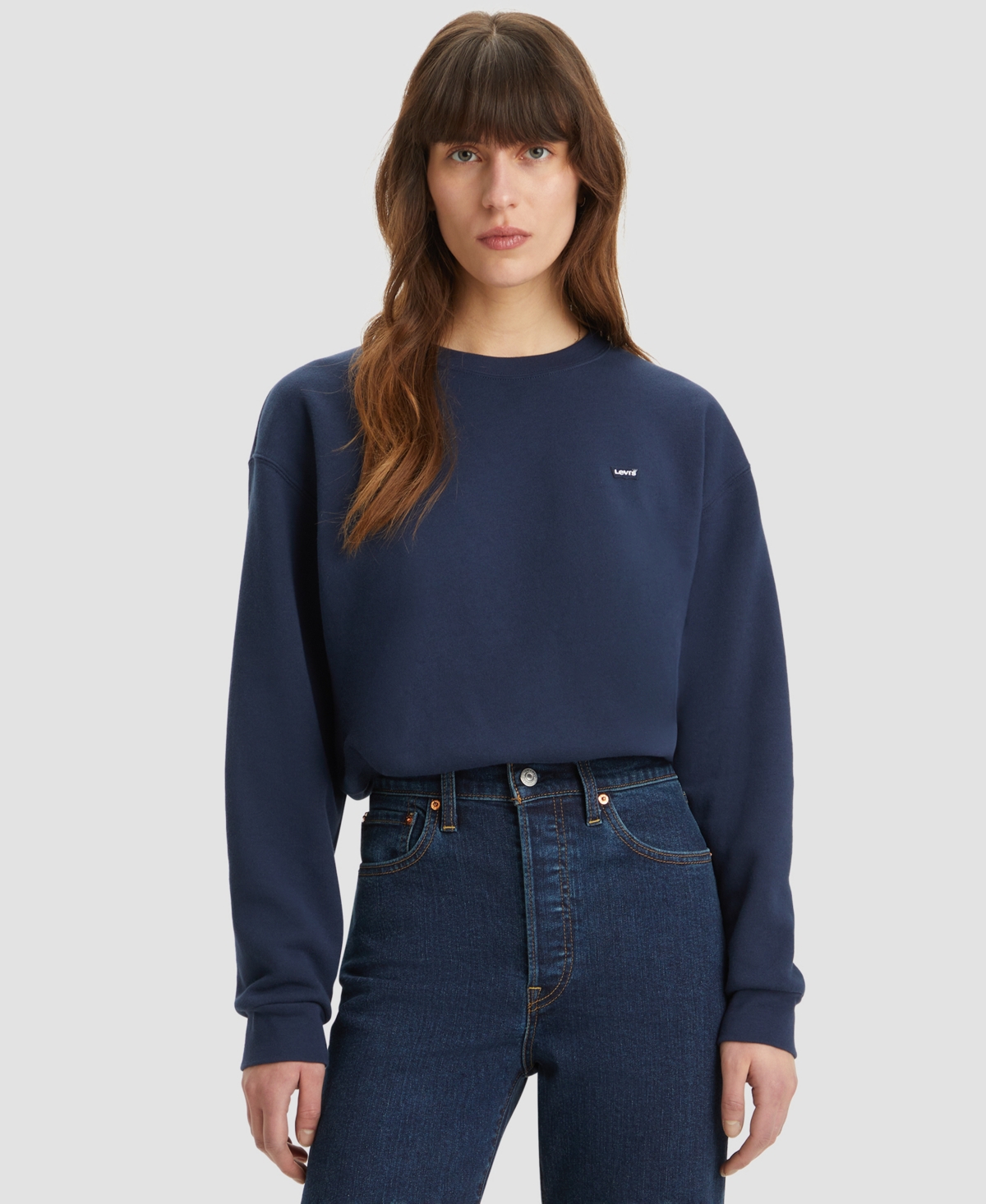 Click here for Levis Womens Everyday Crewneck Sweatshirt - Navy prices