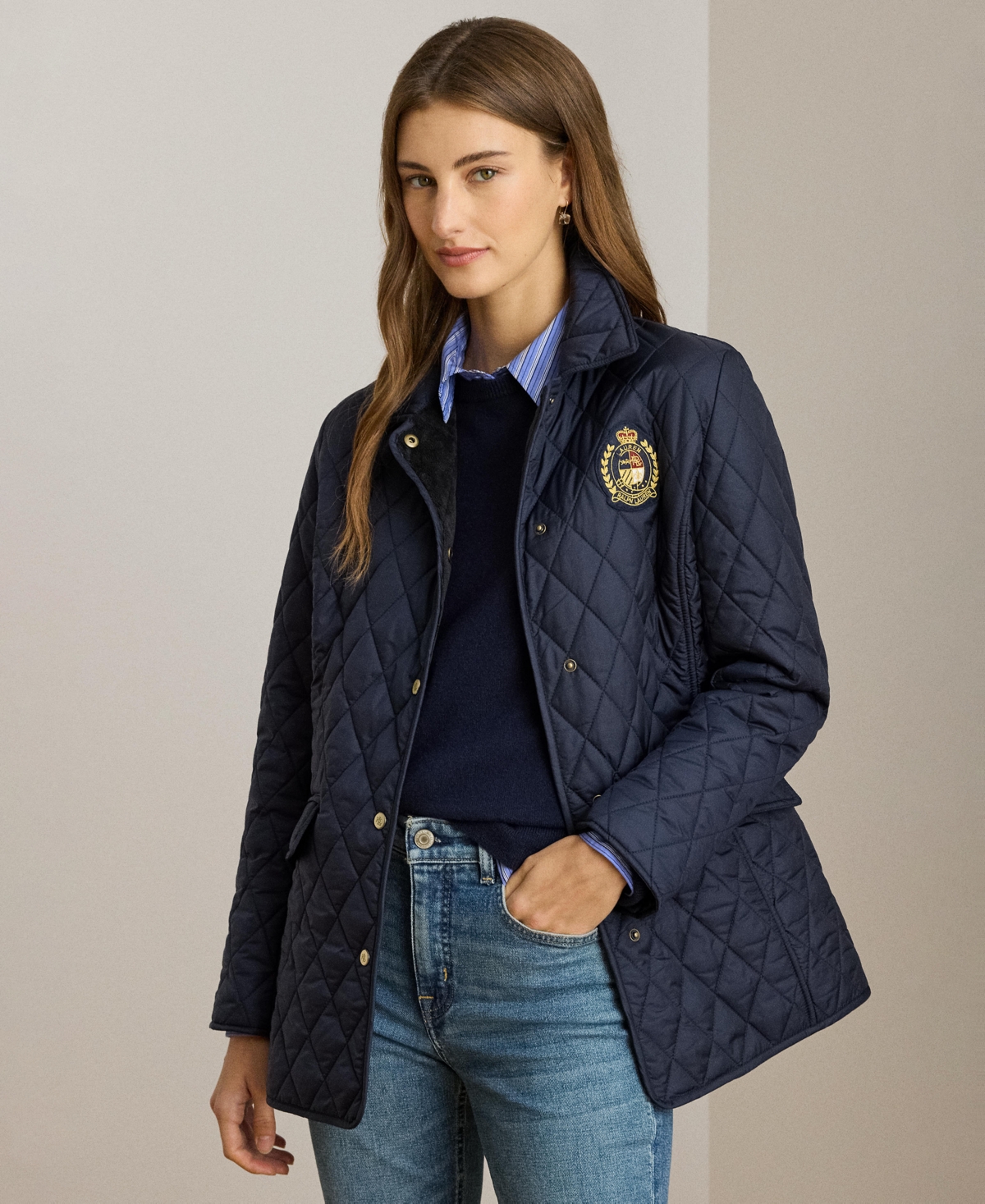 Click here for Lauren Ralph Lauren Womens Quilted Crest Jacket -... prices