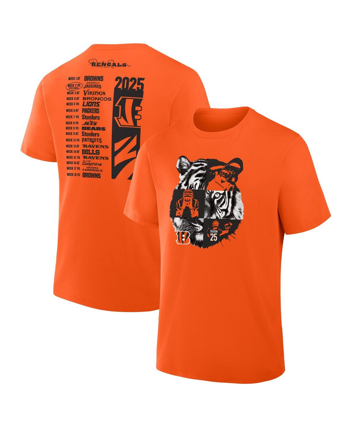Click here for Fanatics Mens Orange Cincinnati Bengals 2025 Sched... prices