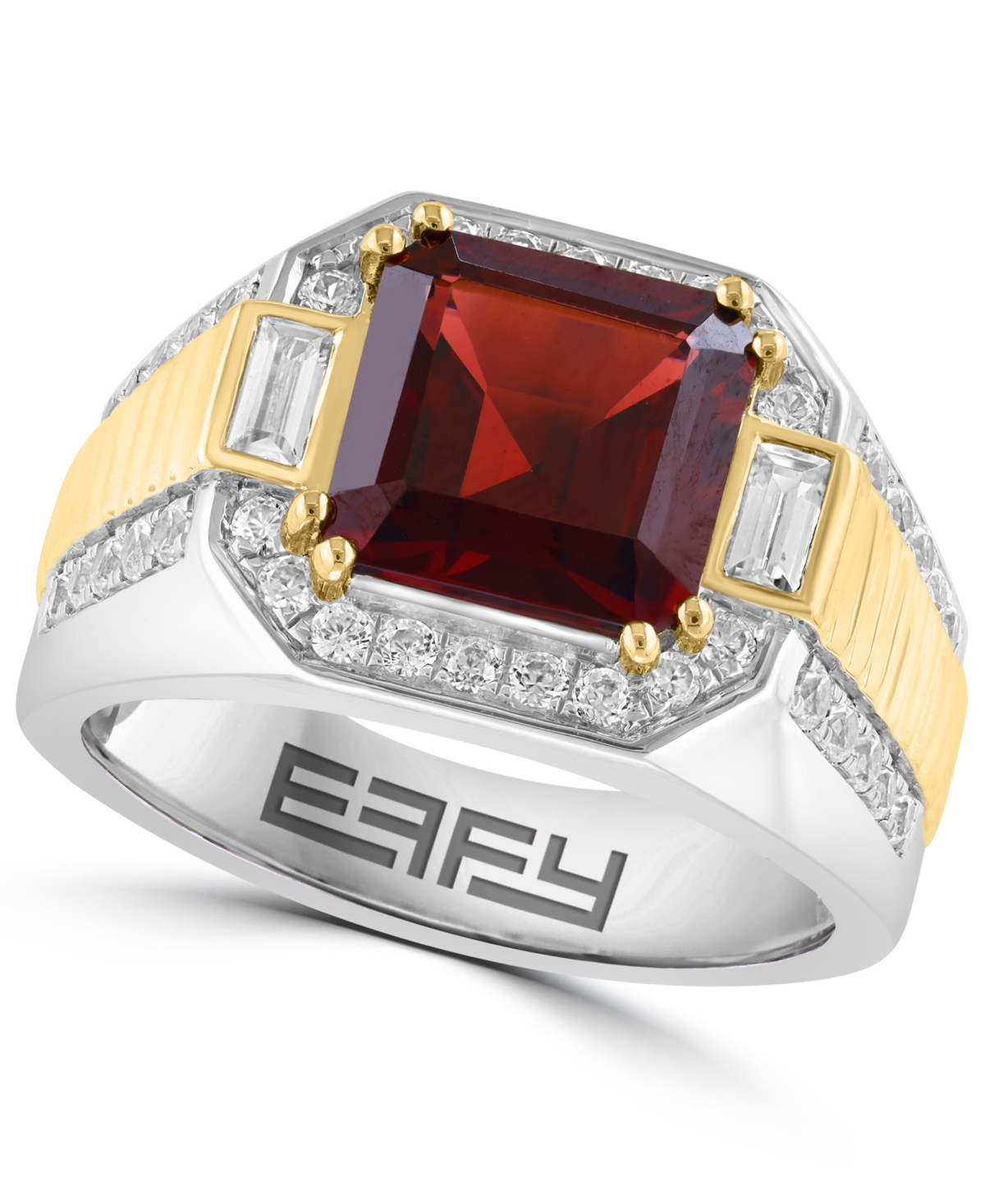 Click here for Effy Collection Mens Garnet (1/2 ct. t.w.) and Whi... prices