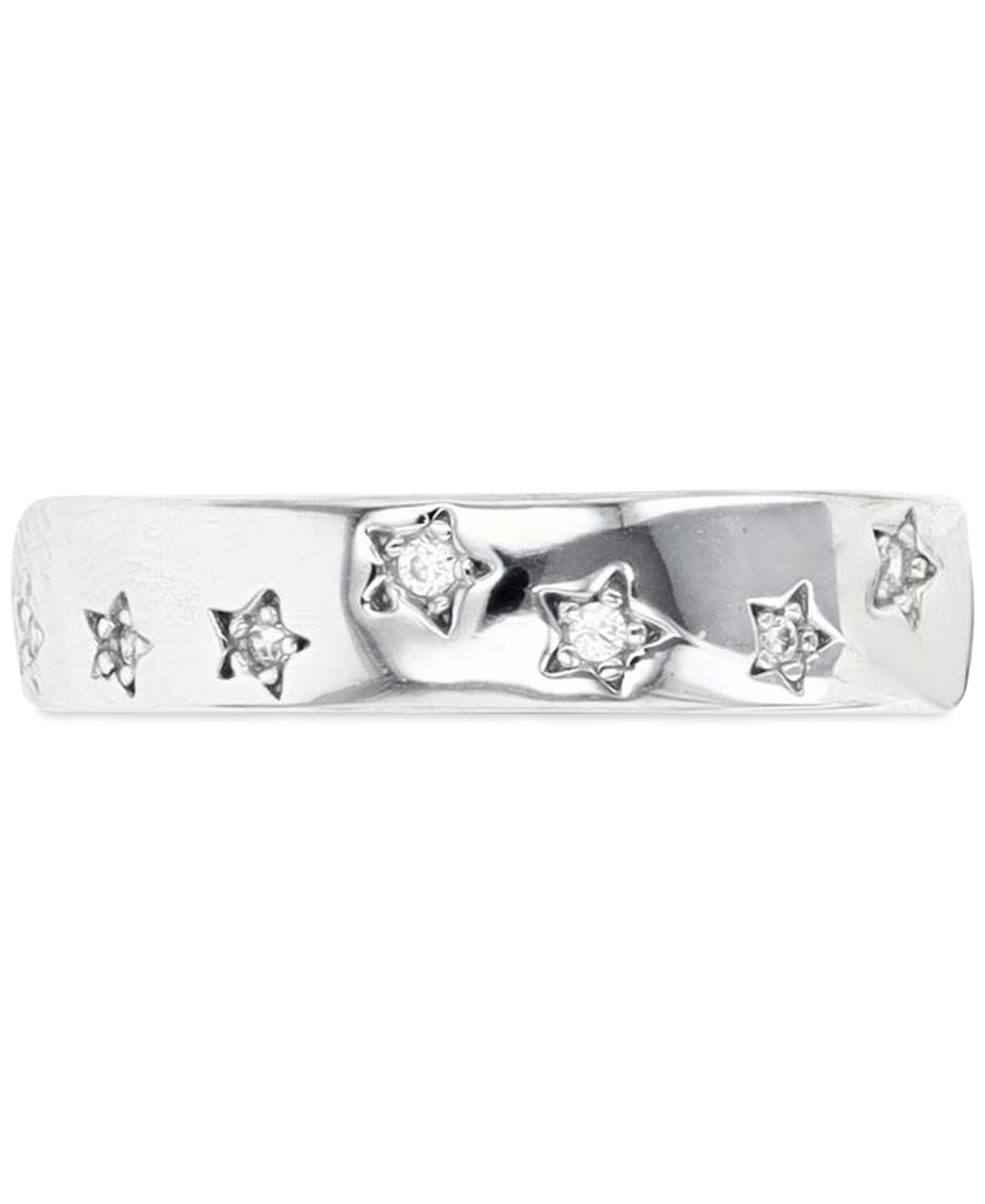 Click here for Macys Cubic Zirconia Star Band Ring (0.174 ct. t.w... prices