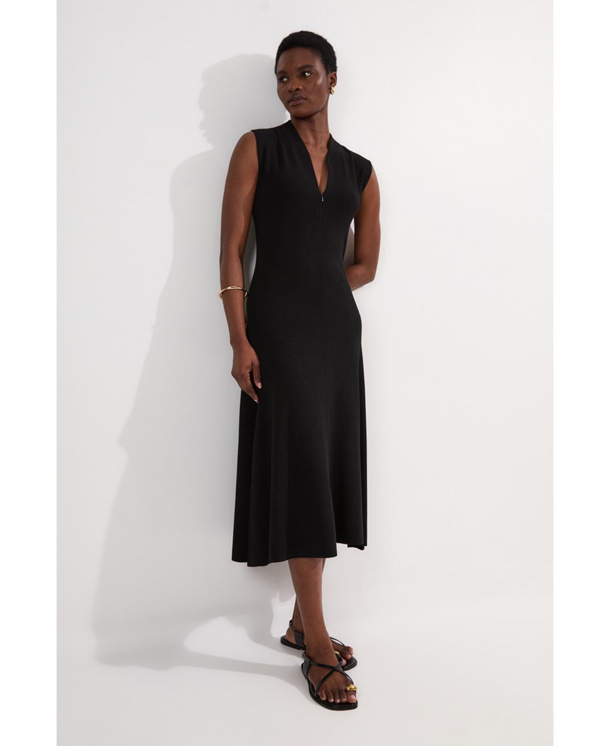 Click here for Karen Millen Petite Sleeveless Knitted Midi Dress... prices