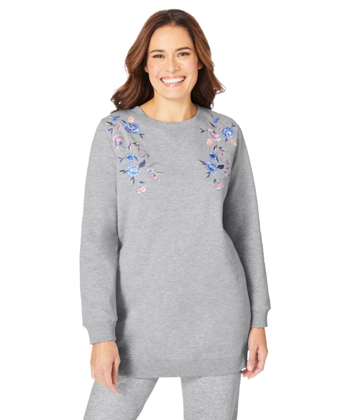 Click here for Woman Within Plus Size Within Fleece Sweatshirt -... prices