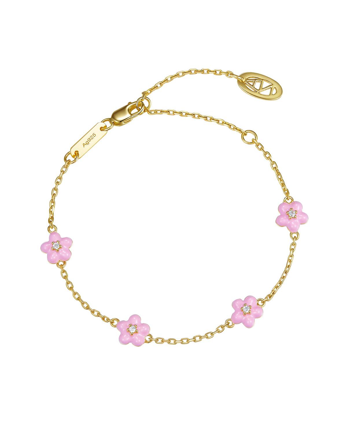 Click here for Anna Zuckerman Petit Daisy Pink Bracelet - Pink prices