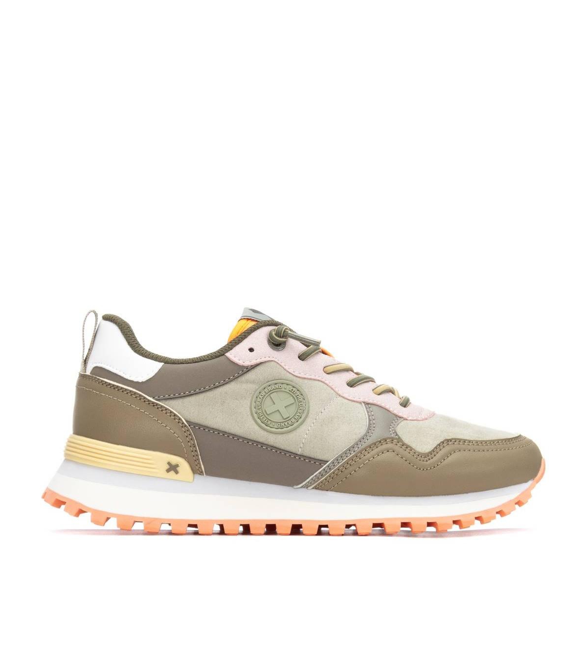 Click here for Womens Lace-Up Sneakers By Xti - Khaki prices