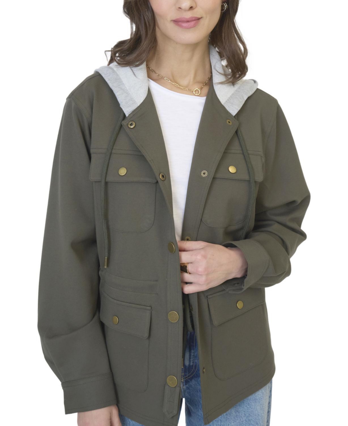 Click here for Central Park West Womens Brady Ponte Army Jacket -... prices
