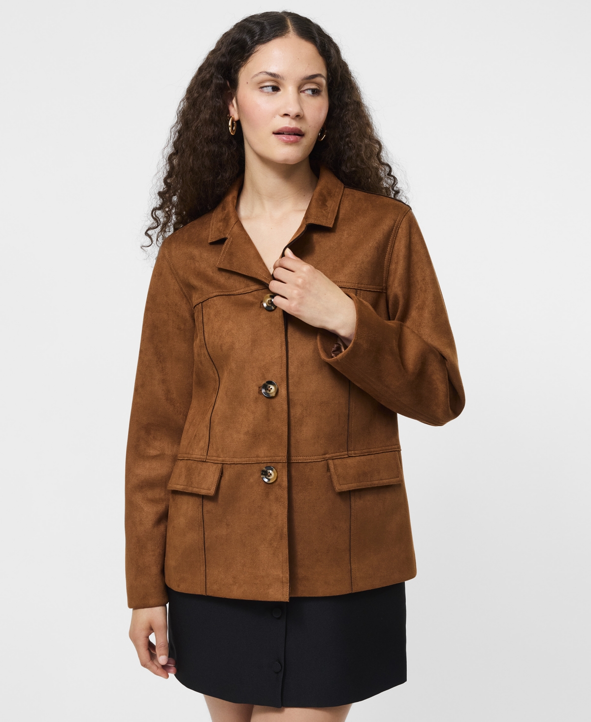 Click here for French Connection Womens Collared Long Sleeve Jack... prices