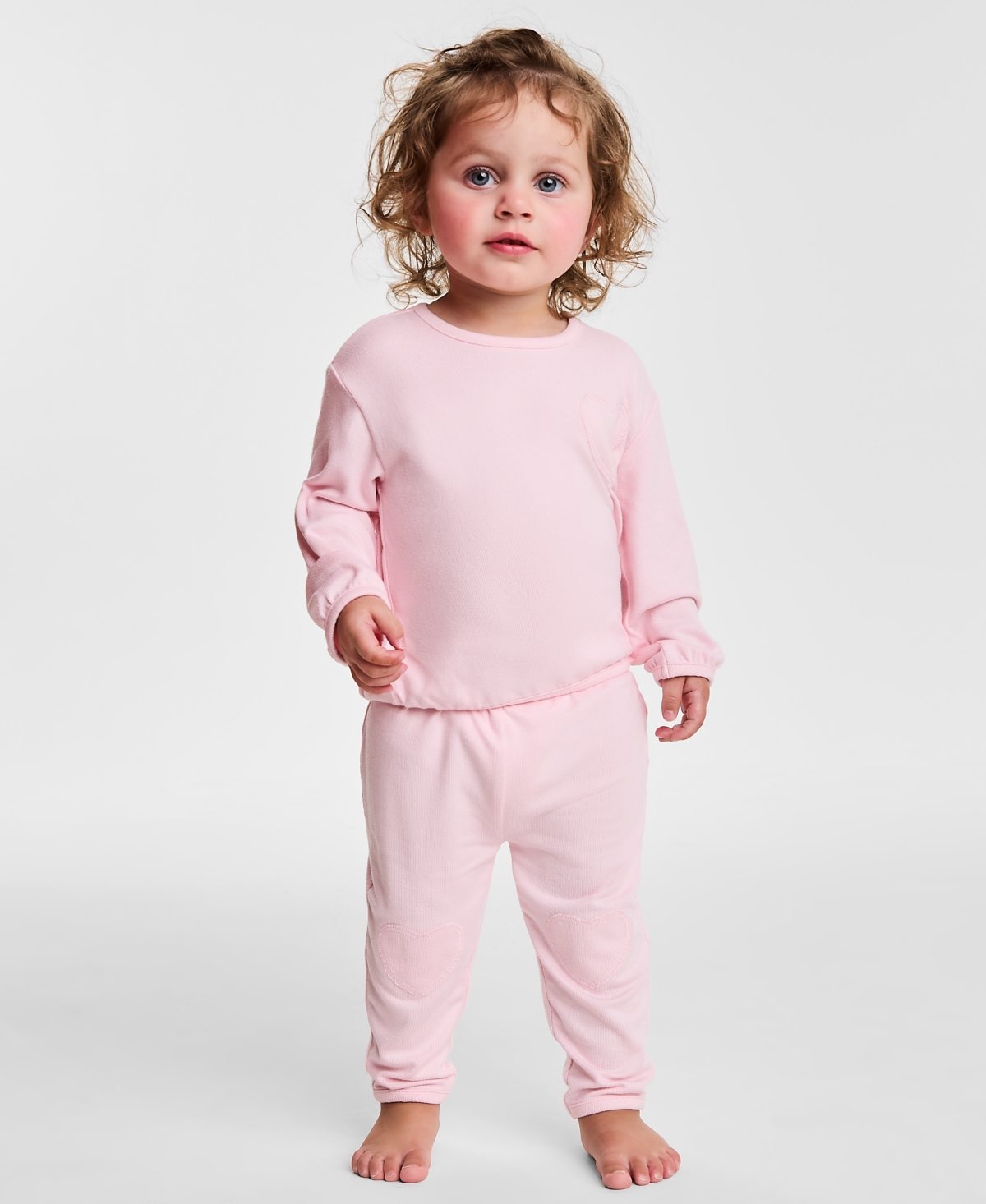 Click here for First Impressions Baby Girls Hacci Heart Sweatshir... prices