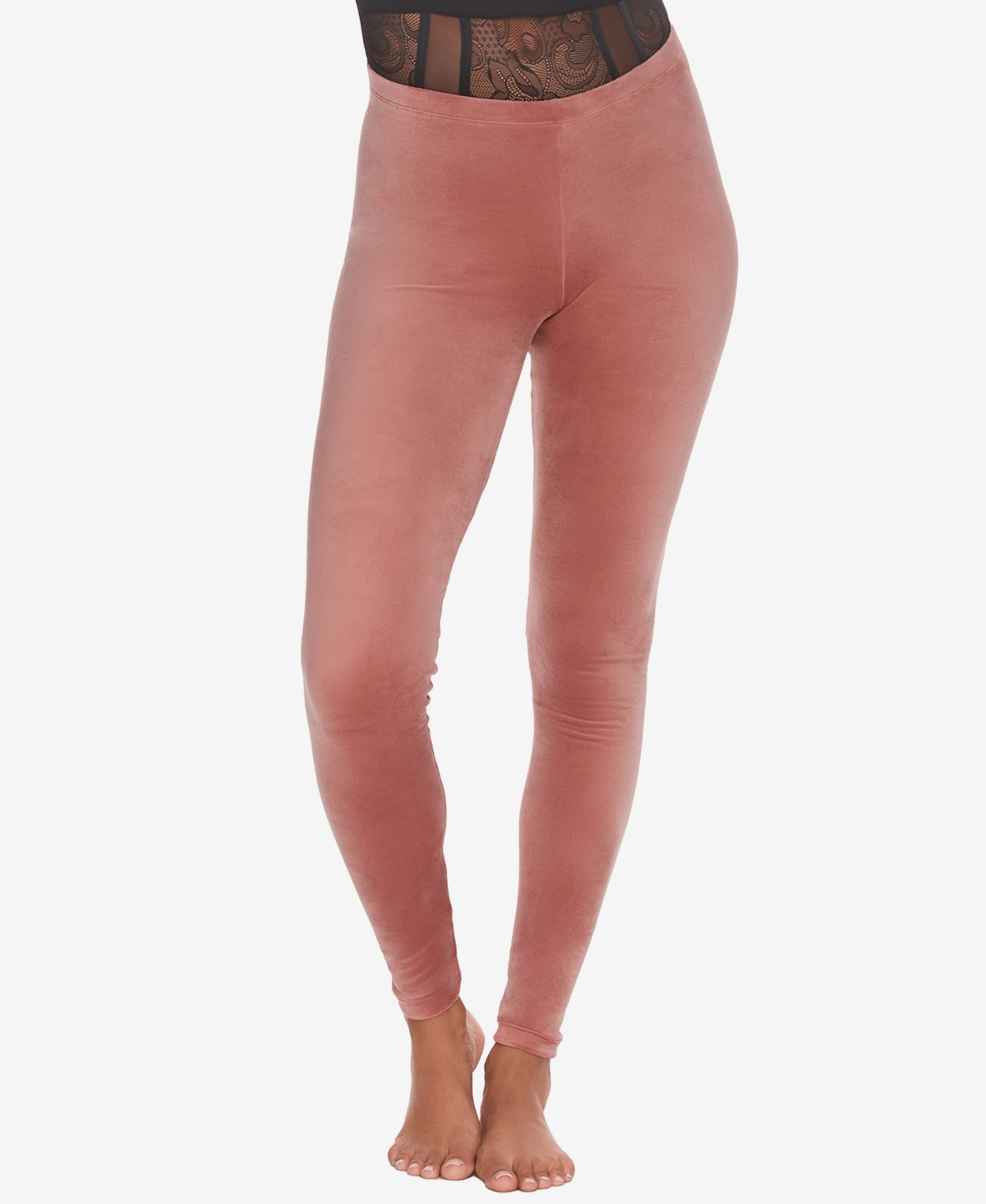 Click here for Felina Cozy Super Soft Velour Legging - Ash Rose prices