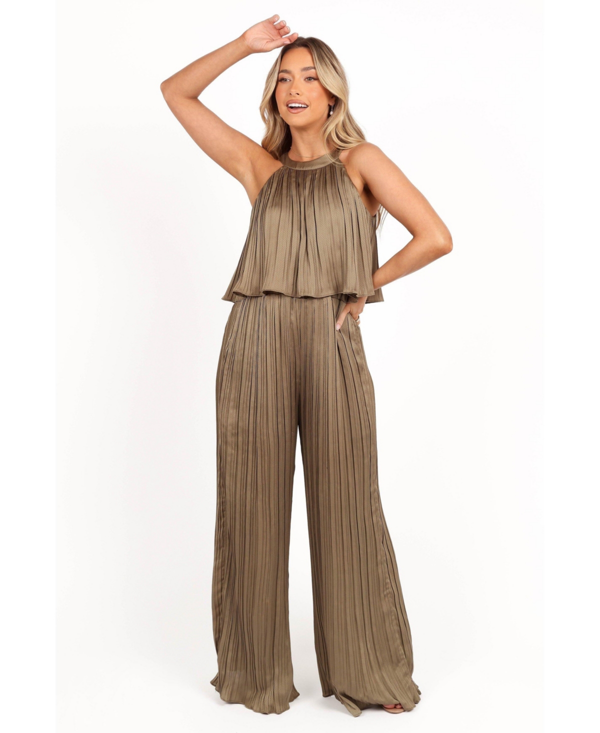 Click here for Petal and Pup Womens Alina Jumpsuit - Green prices