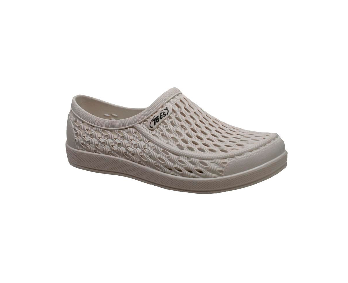 Click here for Womens 4" Relax Aqua Tecs Garden Shoe - White prices