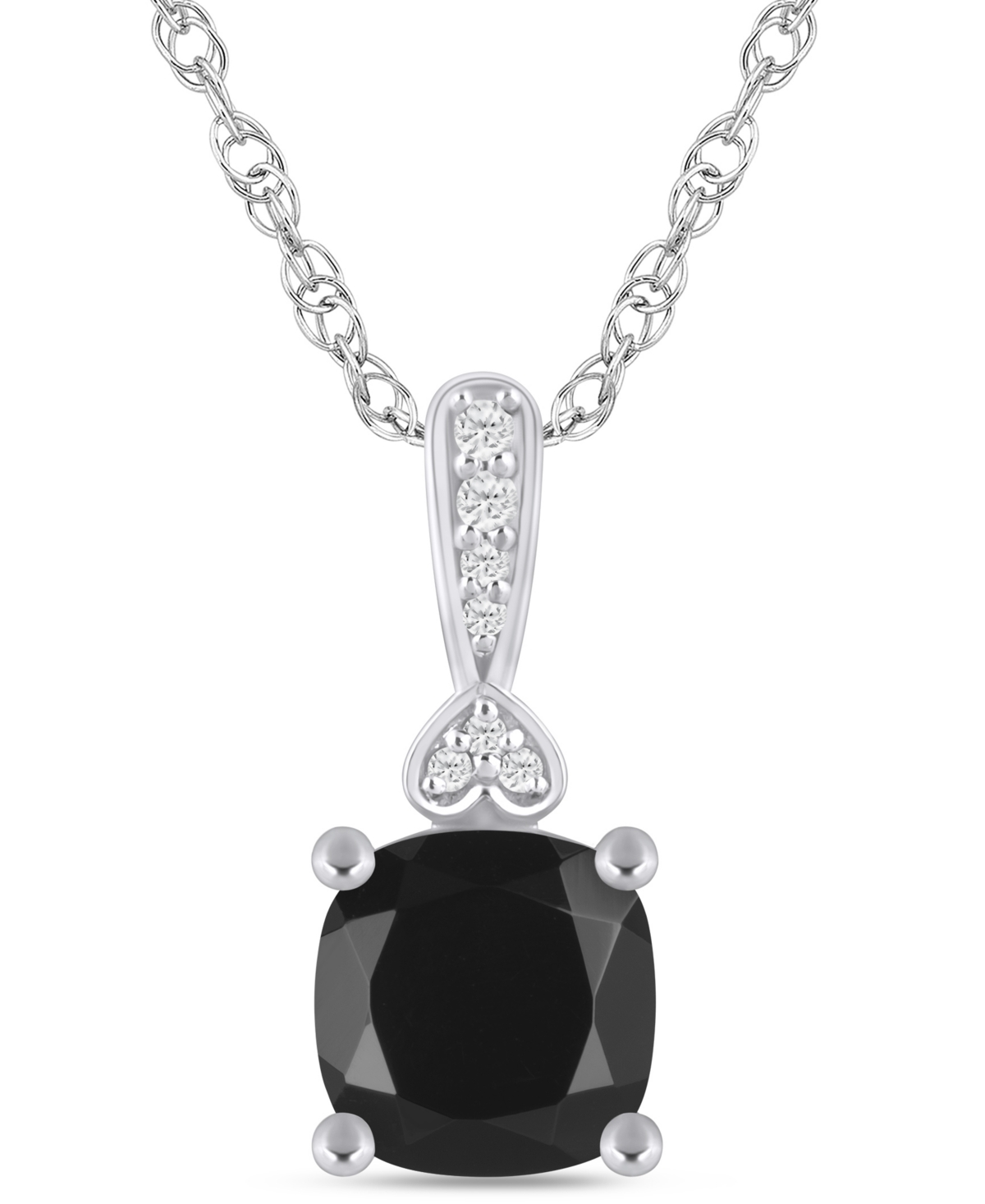 Click here for Macys Gemstone and Diamond Necklace (1/20 ct. t.w.... prices
