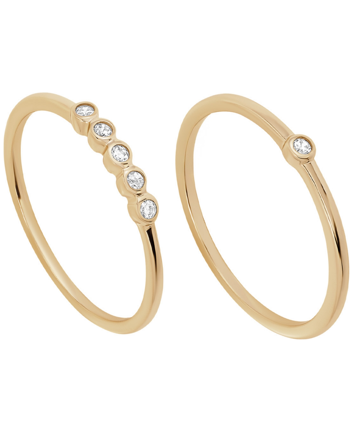 Click here for Macys 2-Piece Cubic Zirconia Stackable Ring Set (0... prices