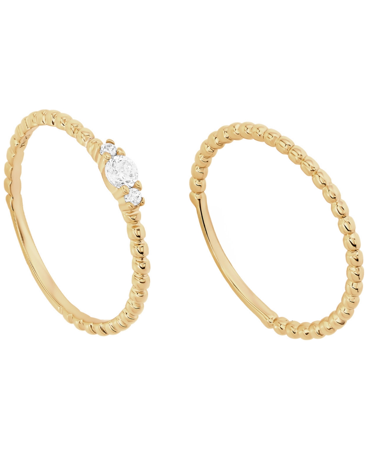 Click here for Macys 2-Piece Cubic Zirconia Open Stackable Ring S... prices