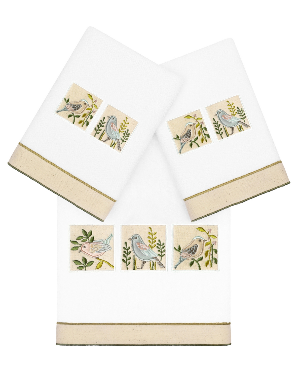 Click here for Linum Home Cotton Belinda Embellished 3-Pc. Towel... prices