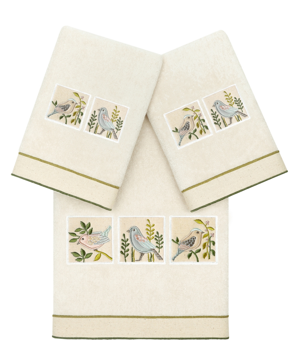 Click here for Linum Home Cotton Belinda Embellished 3-Pc. Towel... prices