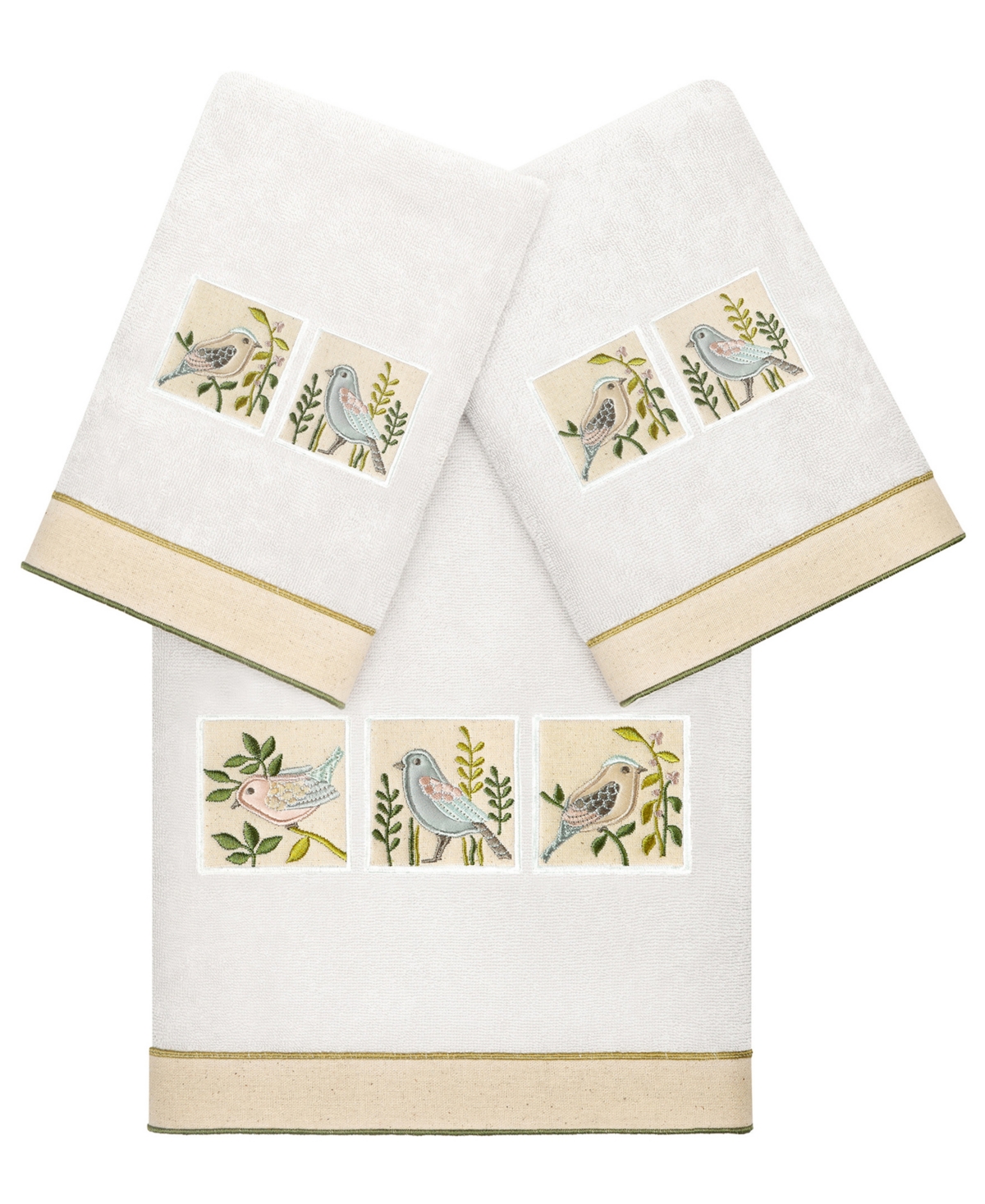 Click here for Linum Home Cotton Belinda Embellished 3-Pc. Towel... prices