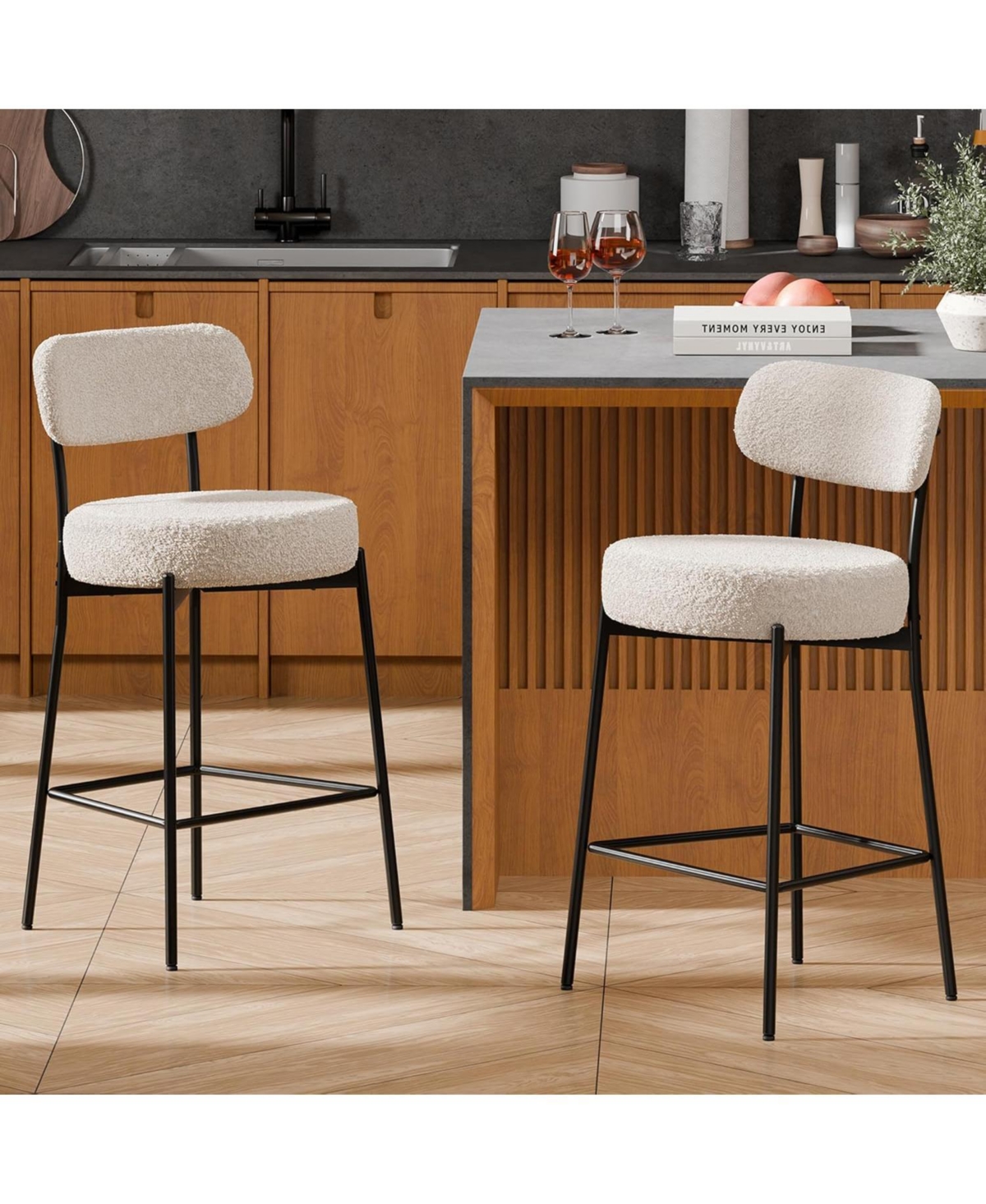 Click here for Dyhome Bar Stools Set of 2  24 Inches Modern Count... prices