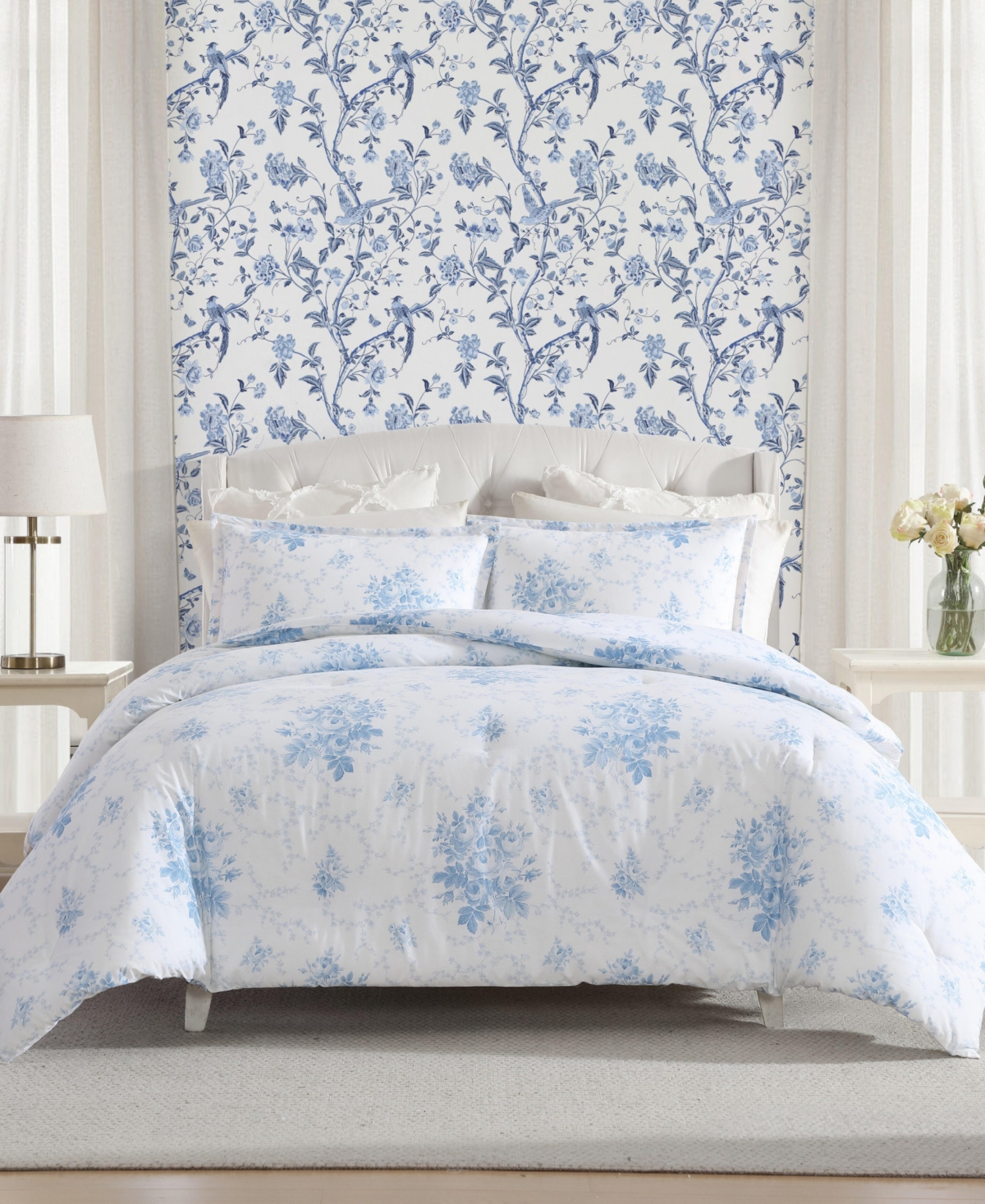 Click here for Laura Ashley Sophia Cotton 2-Pc. Duvet Cover Set... prices