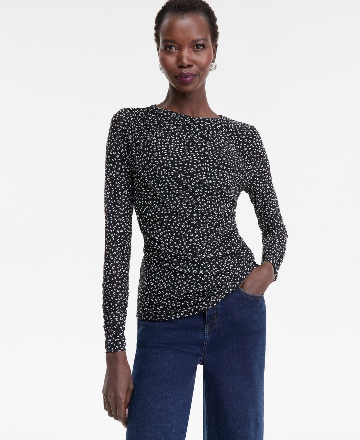 Click here for I.n.c. International Concepts Womens Printed Long-... prices