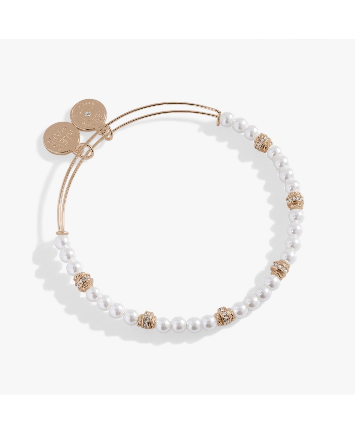 Click here for Alex and Ani Pearl Beaded Bangle Bracelet - White prices