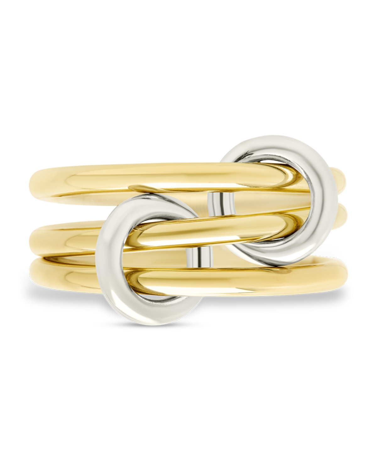 Click here for Sterling Forever Tamsen Linked Stacking Ring Set -... prices