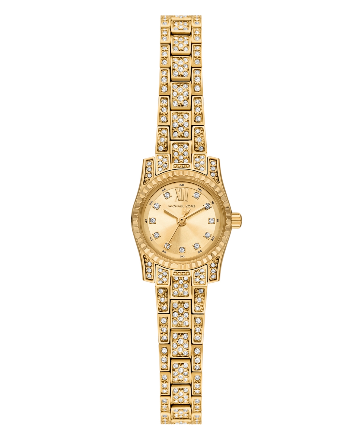 Click here for Michael Kors Womens Lexington Three-Hand Gold-Tone... prices