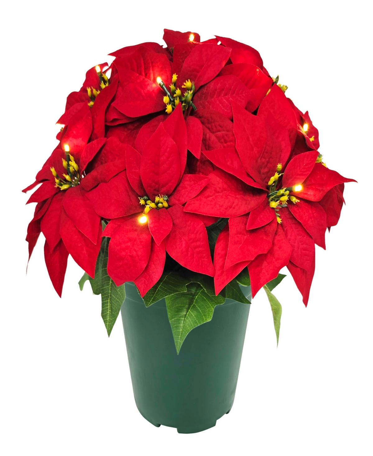 Click here for Puleo 19 Pre-Lit Artificial Potted Red Poinsettias... prices