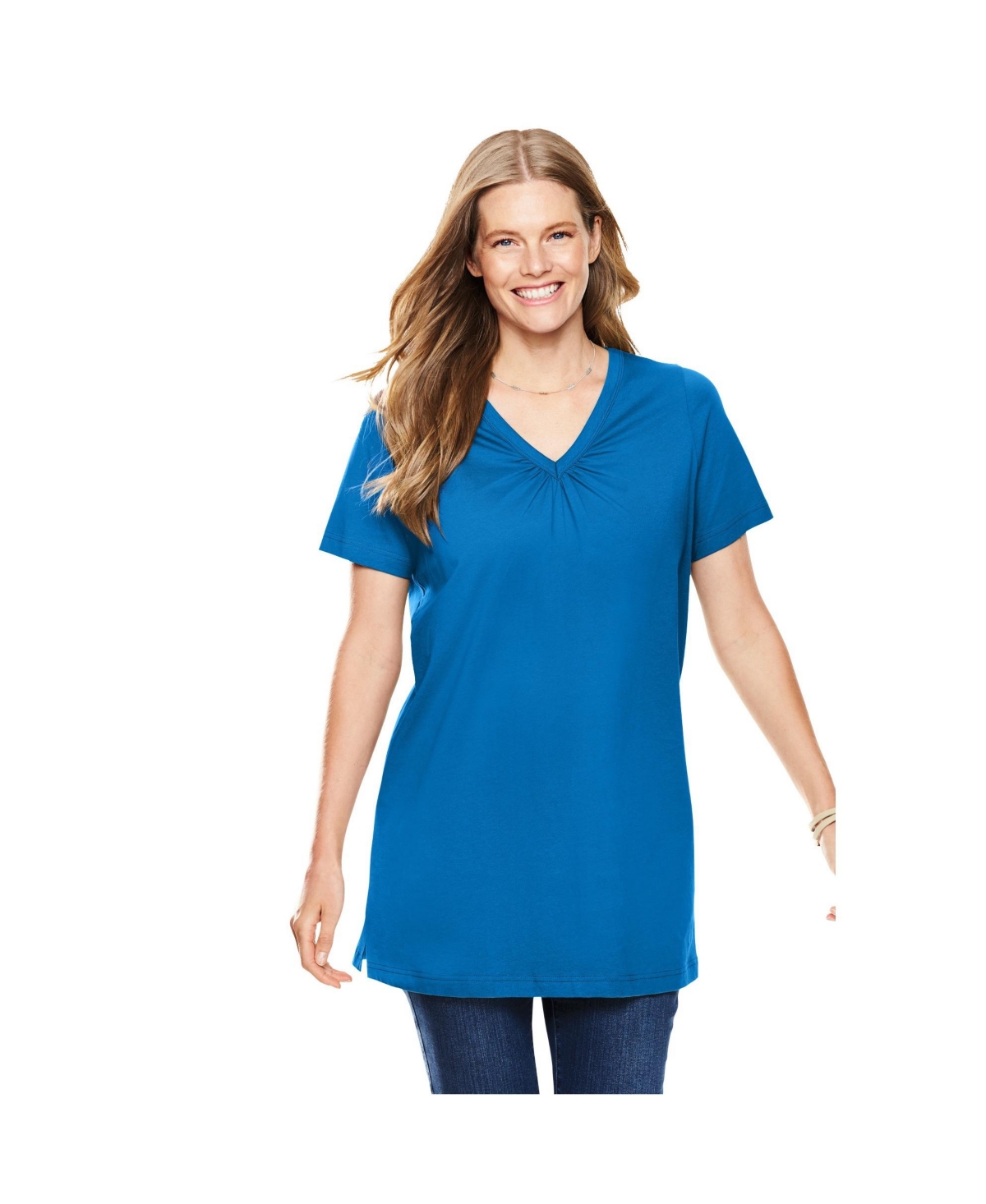 Click here for Woman Within Plus Size Within Perfect Short-Sleeve... prices