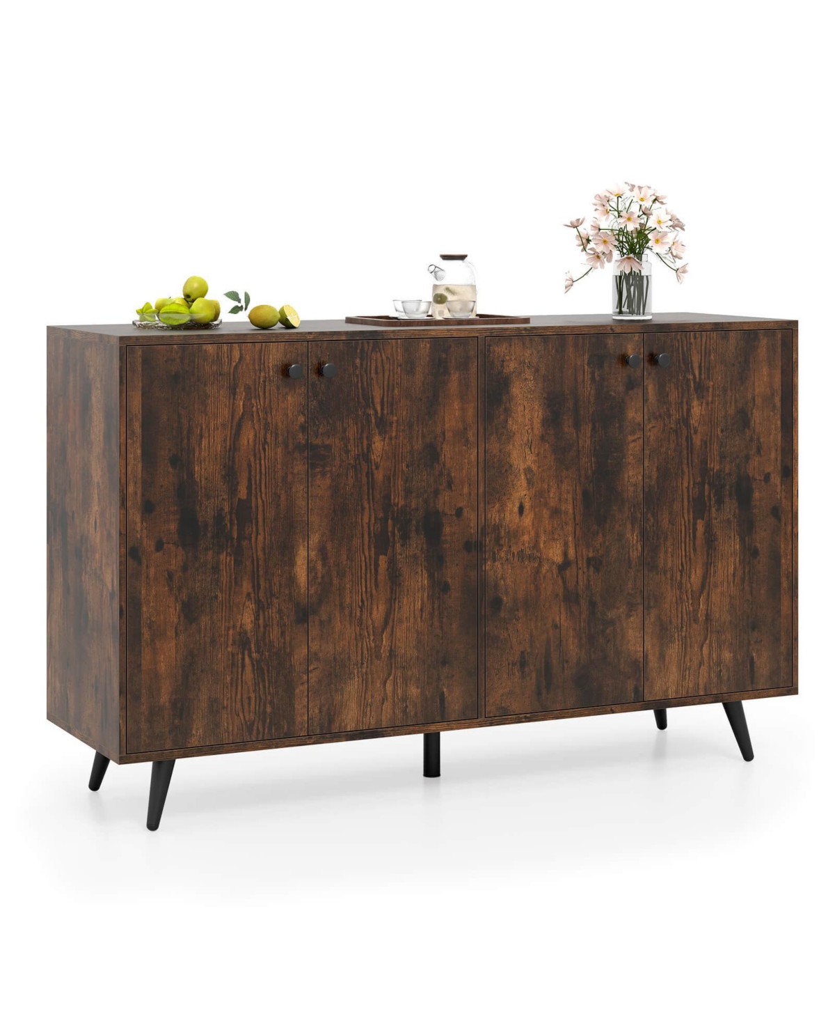 Click here for Buffet Sideboard Mid Century Modern 4-Door Storage... prices