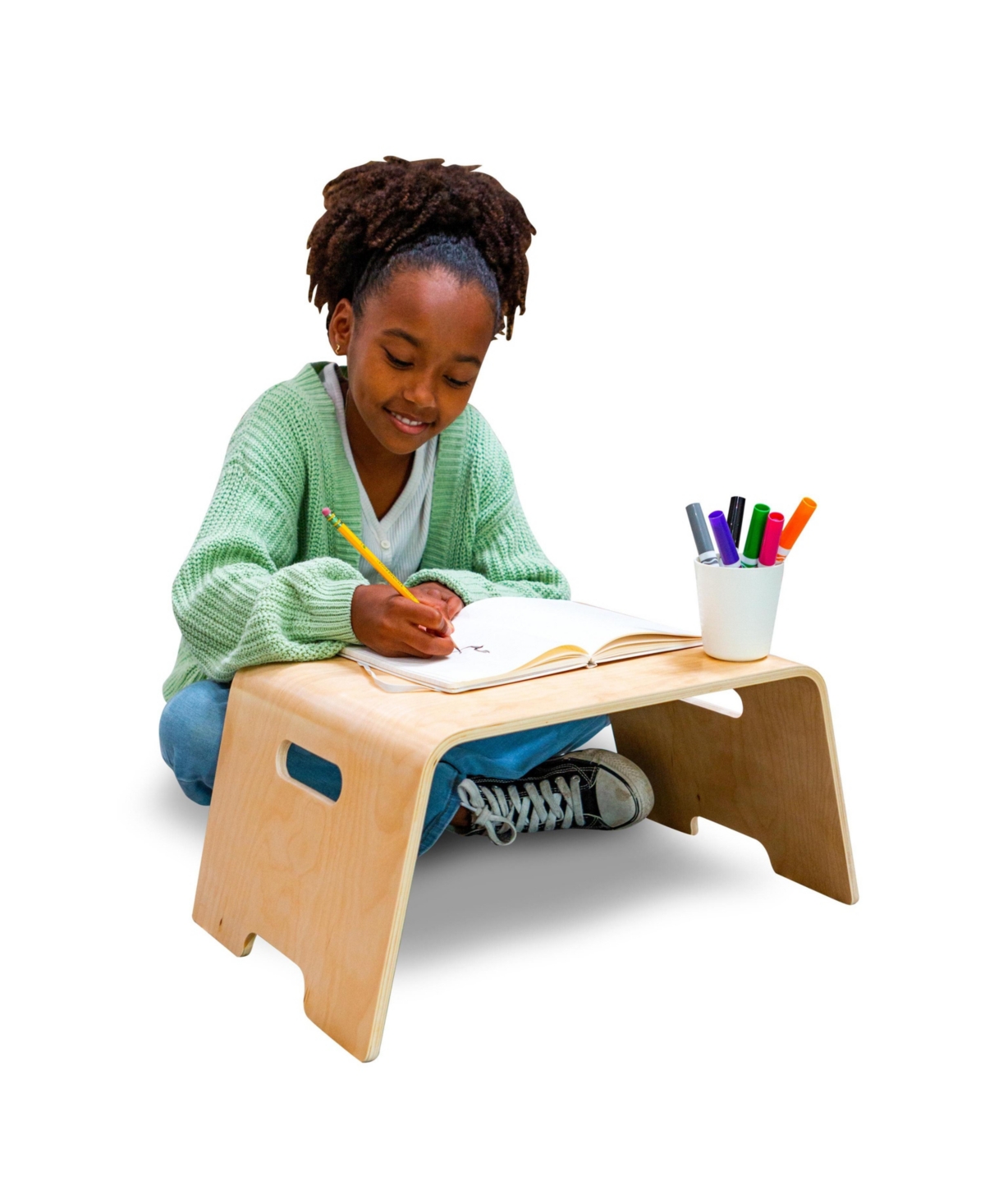 Click here for Lapgear Bentwood Floor Lap Desk - Woodgrain prices