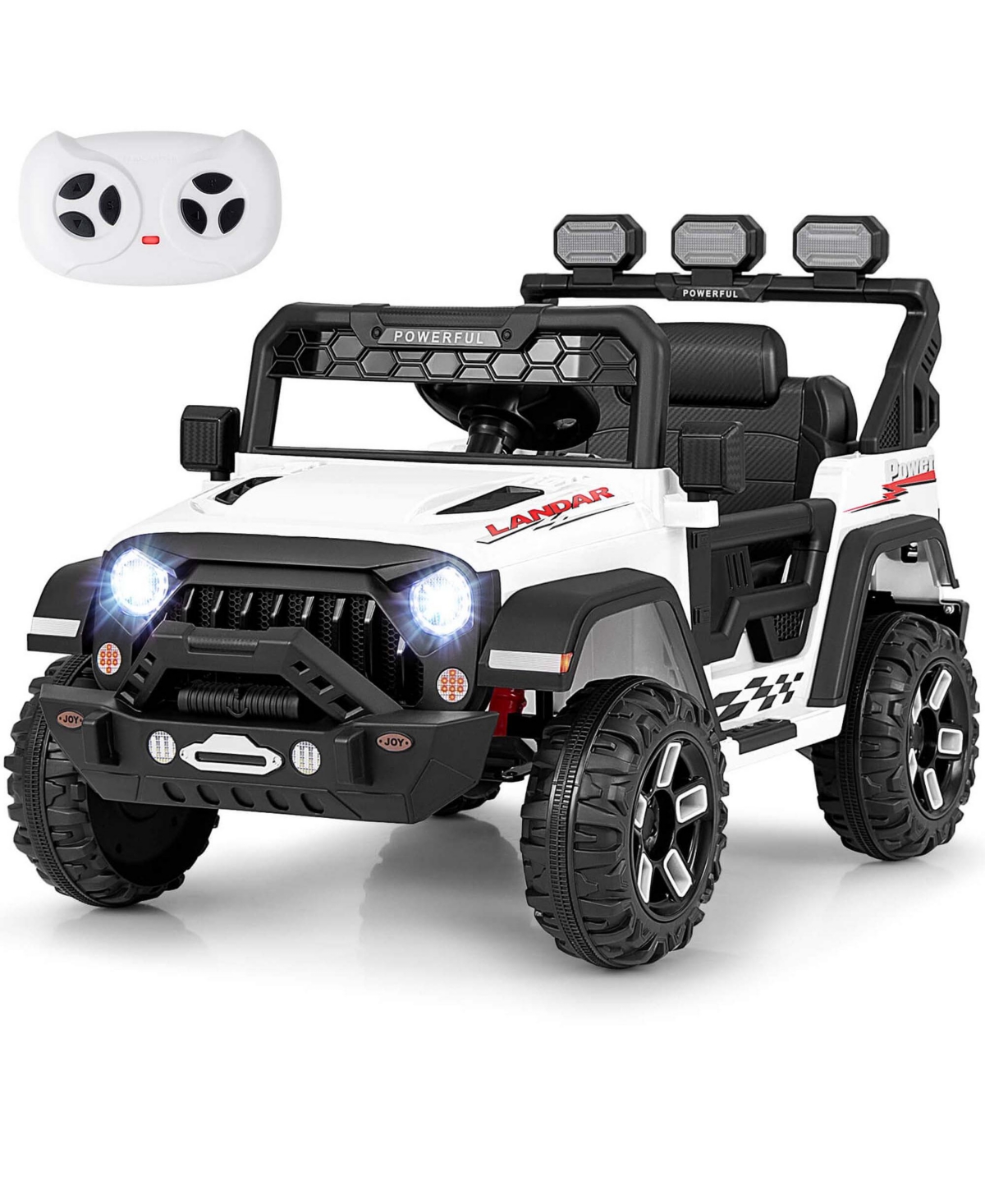 Click here for 12V Kids Ride On Truck with 212V Motors Spring Sus... prices