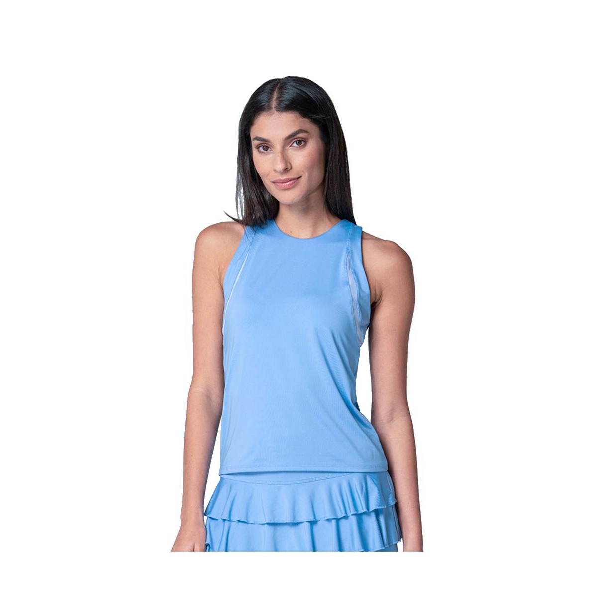 Click here for Lucky In Love Womens High Neck Action Tennis Tank... prices