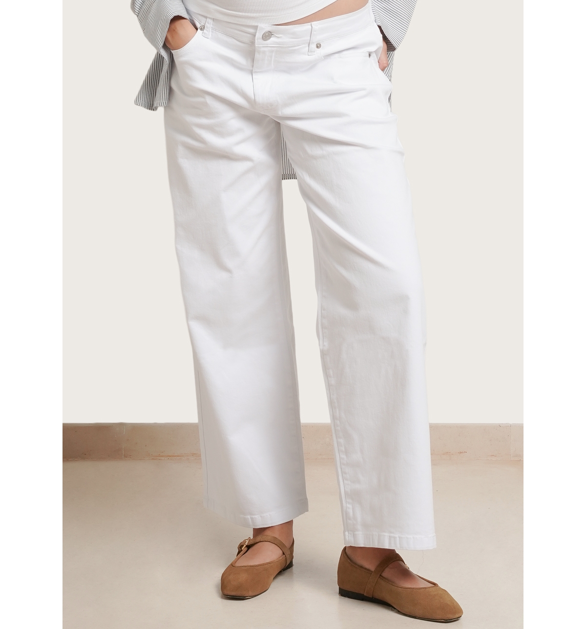 Click here for Nom Maternity Maternity Slouch Under the Belly Den... prices