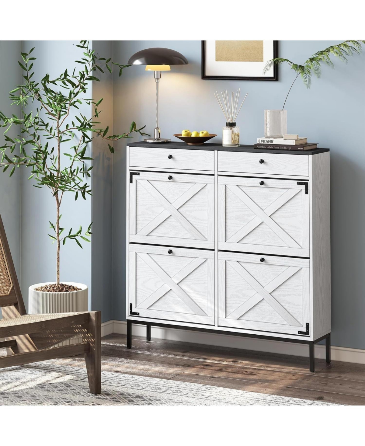 Click here for Streamdale Furniture Shoe Cabinet with 4 Flip Draw... prices