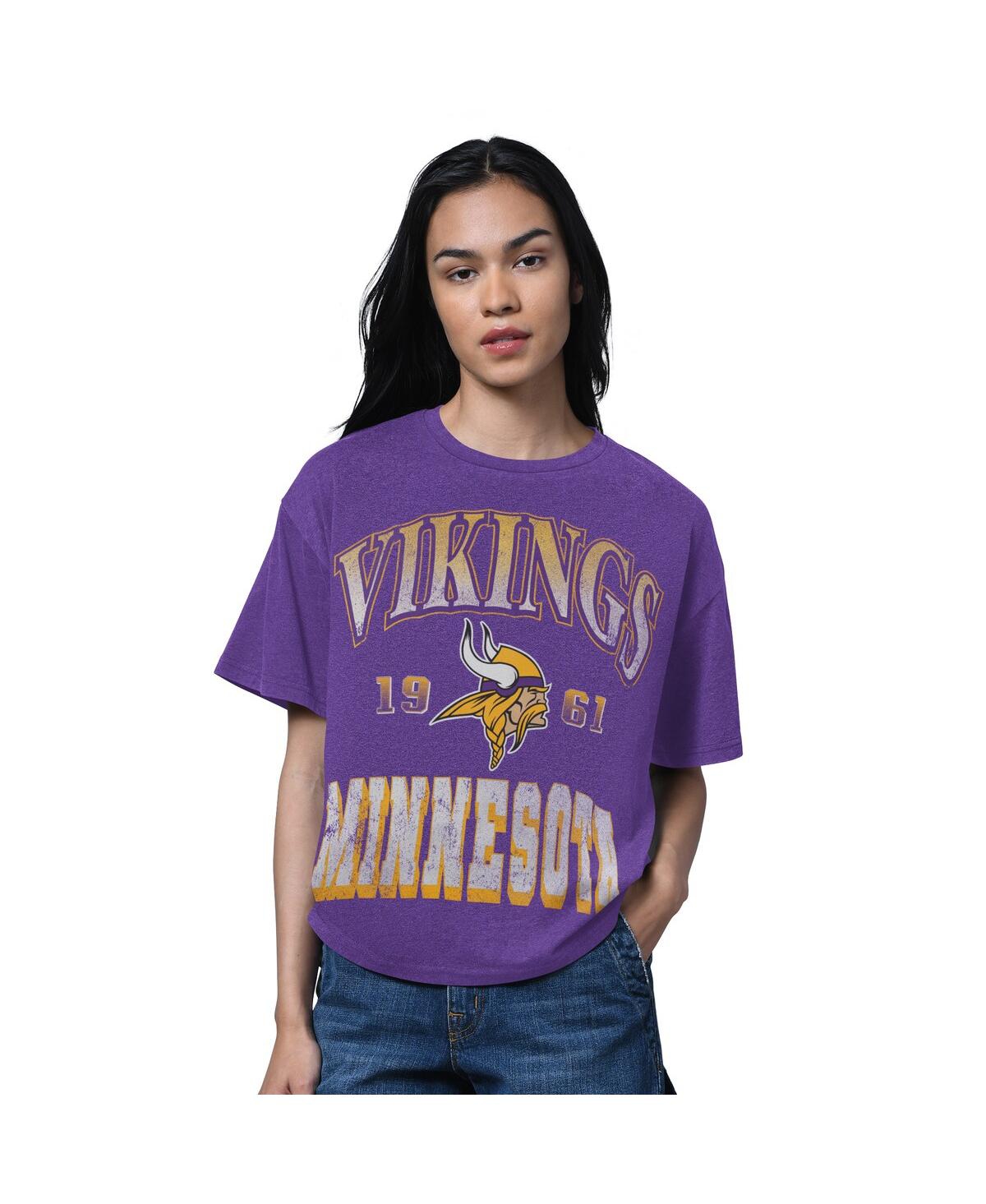 Click here for Starter Womens Heather Purple Minnesota Vikings Ov... prices