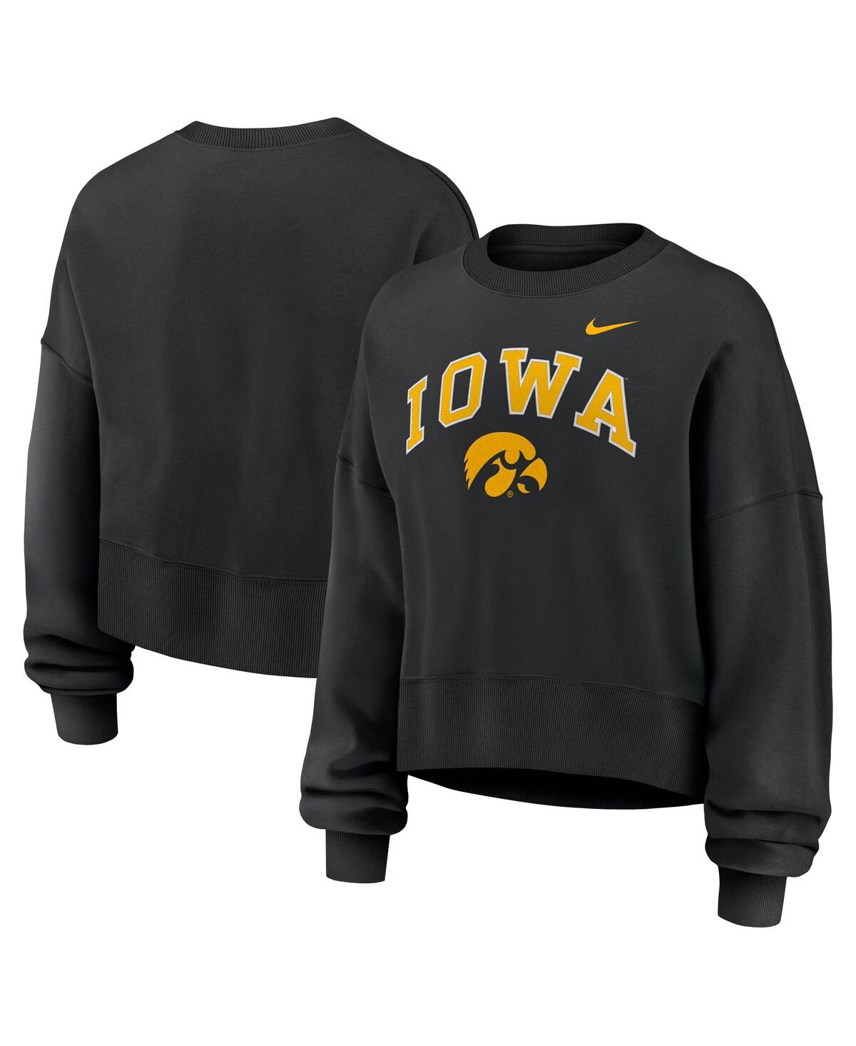 Click here for Nike Womens Black Iowa Hawkeyes Oversized Phoenix... prices