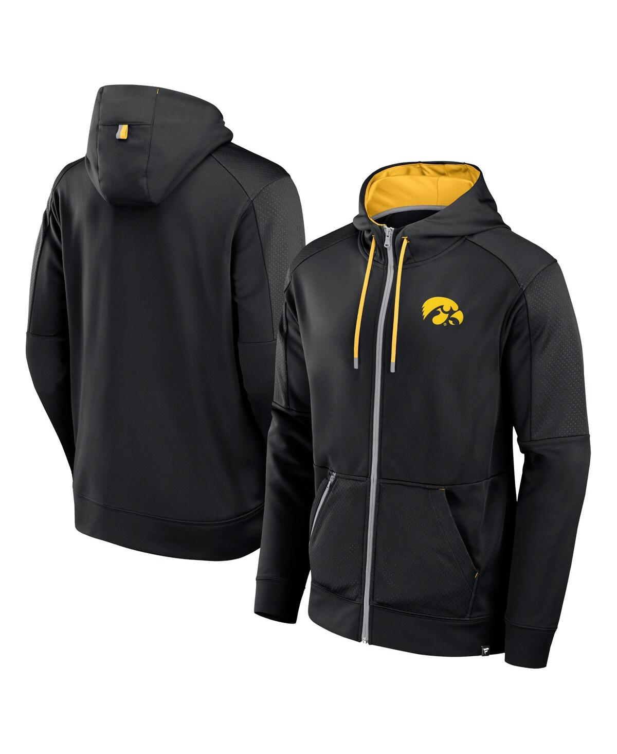 Click here for Fanatics Mens Black Iowa Hawkeyes Defender Full-Zi... prices
