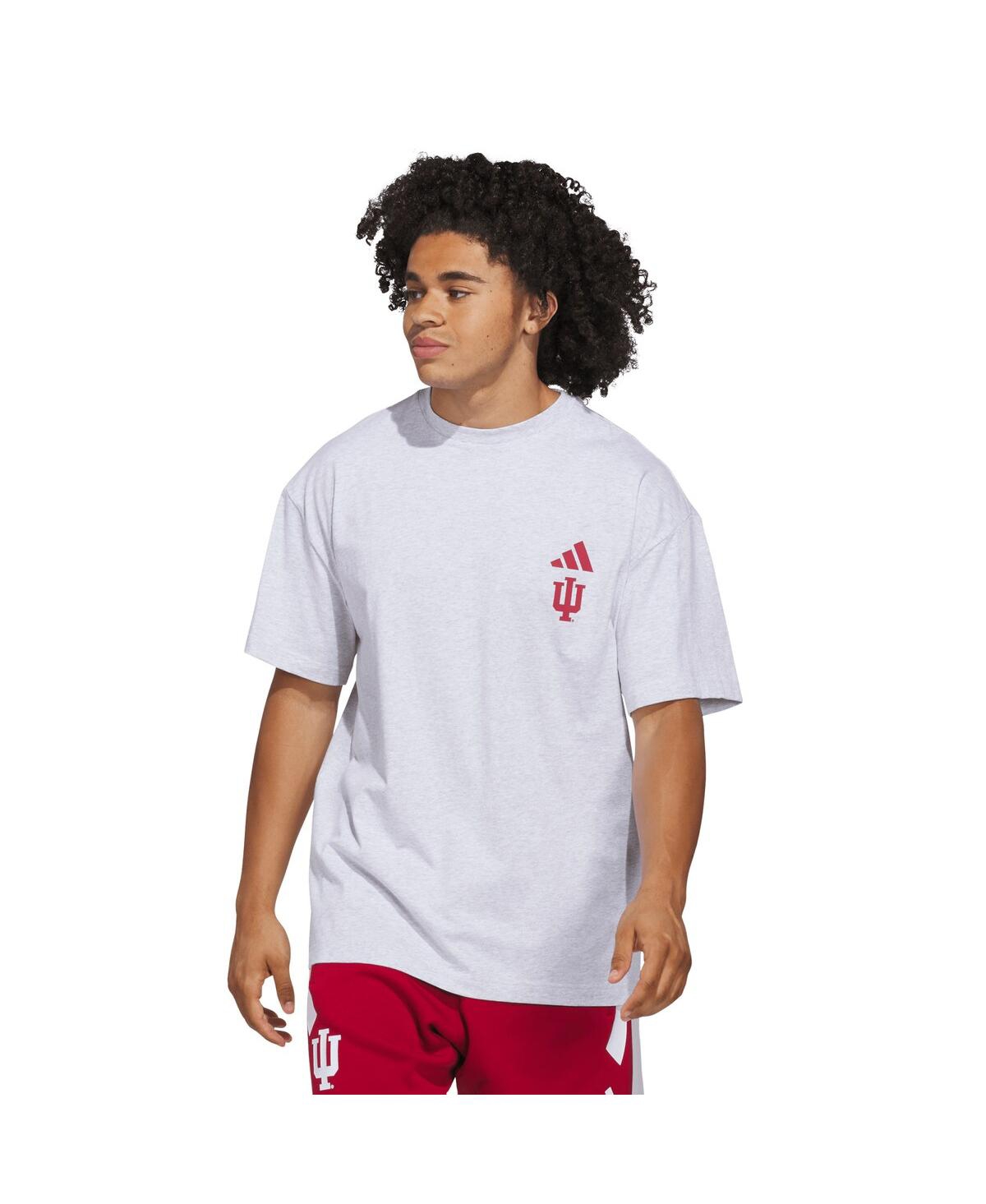 Click here for Adidas Mens Gray Indiana Hoosiers Off-Court T-Shir... prices
